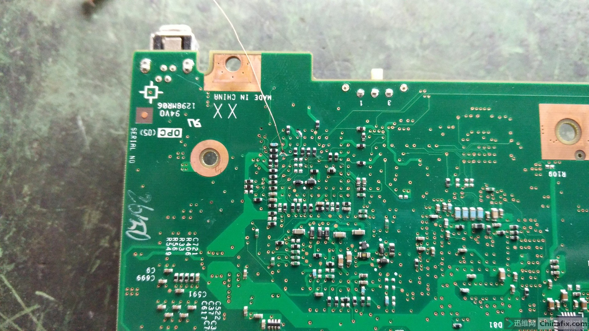 只为积分IBM R400进水PCB断线秒杀-迅维网-维修论坛