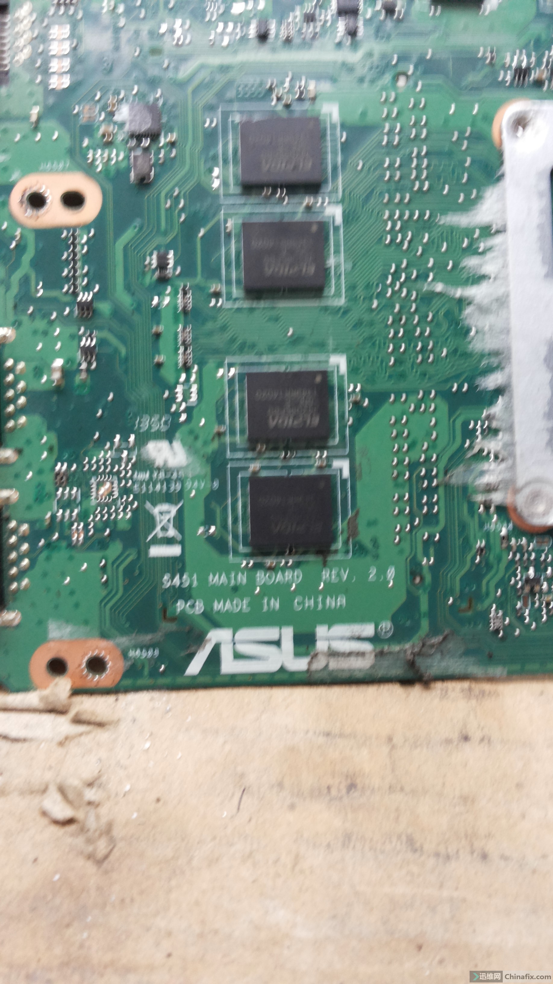 ASUS A451L - PLAT MOTHERBOARD S451 REV 2 NVIDIA N14P-GV2-S-A1 OK-迅维网-维修论坛