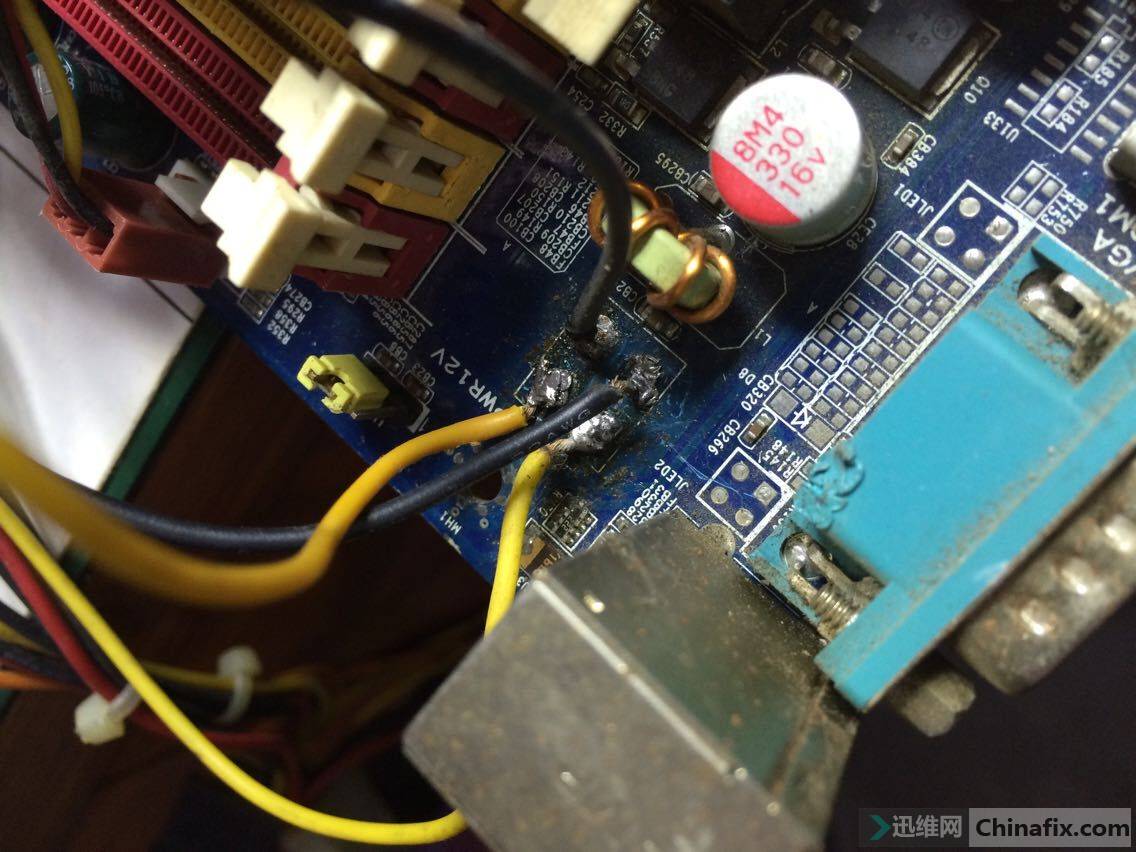 昂达NF520/MCP65 V6.0 复位灯常亮，不跑码-迅维网-维修论坛