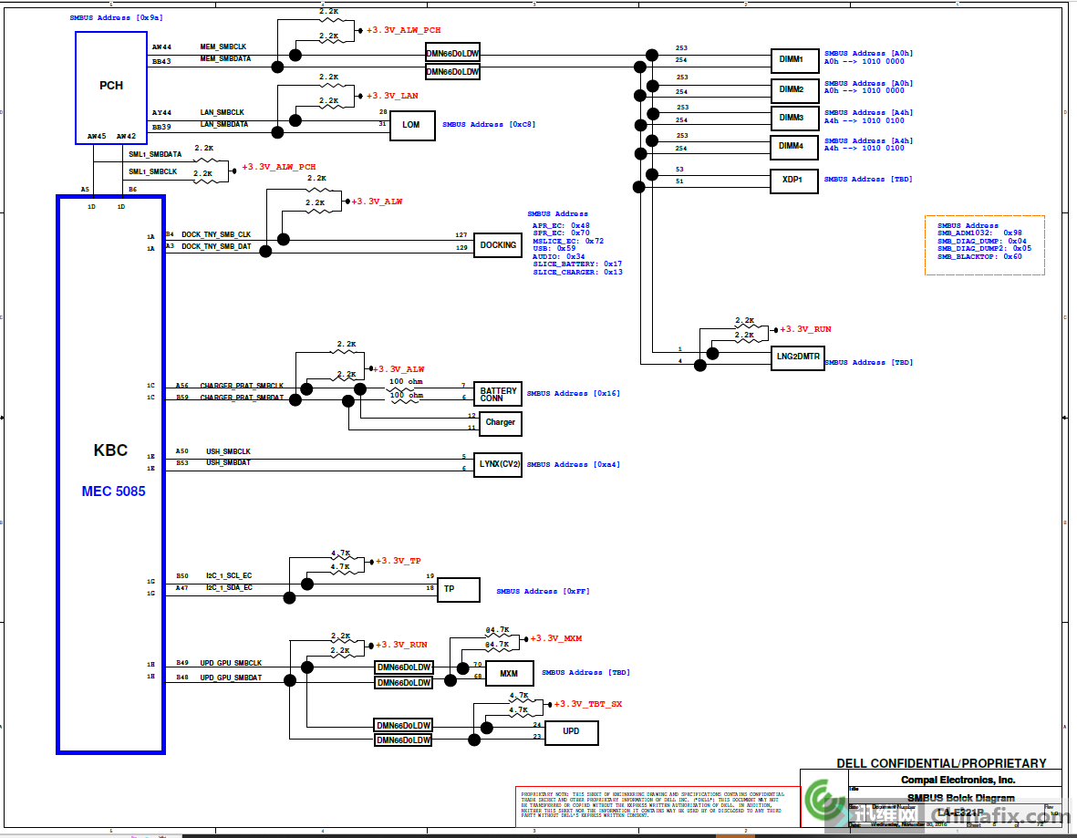 Dell Precision 7720 Compal LA-E321P CAP10 Rev 1.0(A00)-迅维网-维修论坛